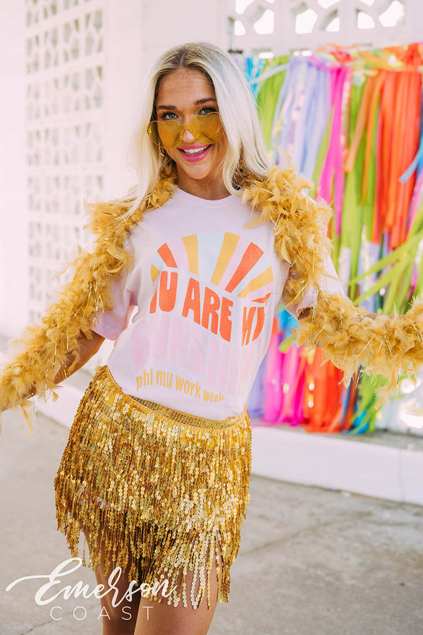 Phi Mu Mu Are My Sunshine Tshirt - Emerson Coast