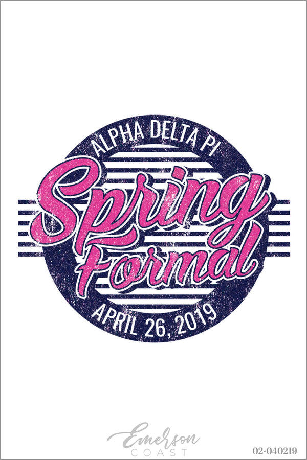 Alpha Delta Pi University of Texas Austin Spring Formal Redesign T-shi ...