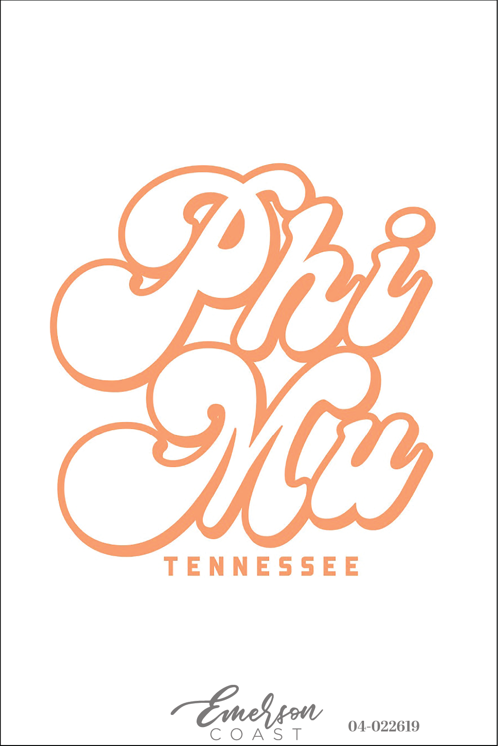 Phi Mu University Of Tennessee Knoxville Recruitment Tshirt - Emerson Coast