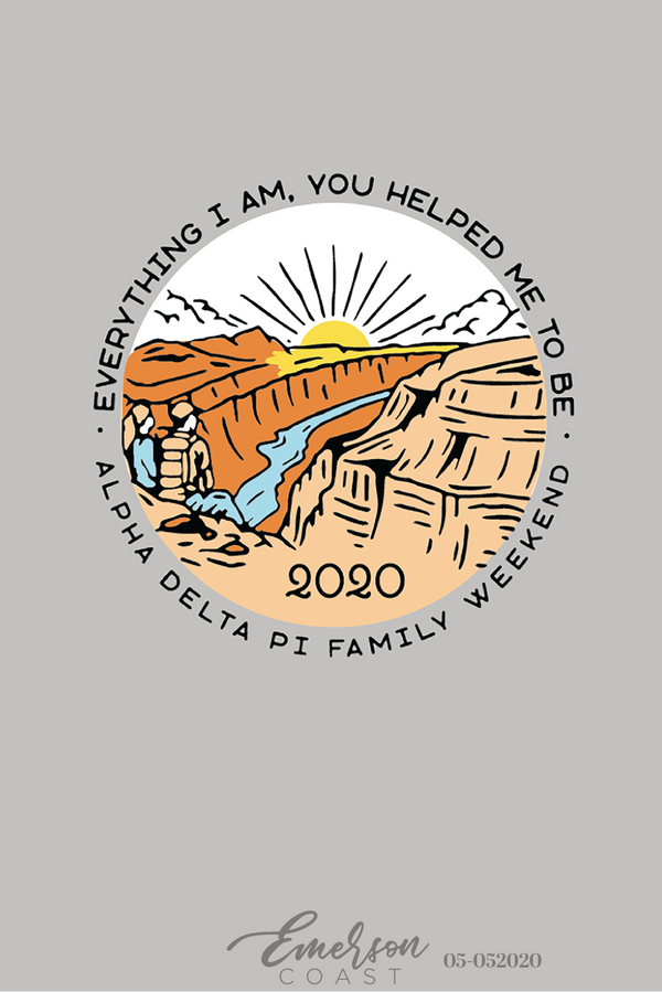 Alpha Delta Pi Texas Tech Family Weekend T-Shirt - Emerson Coast