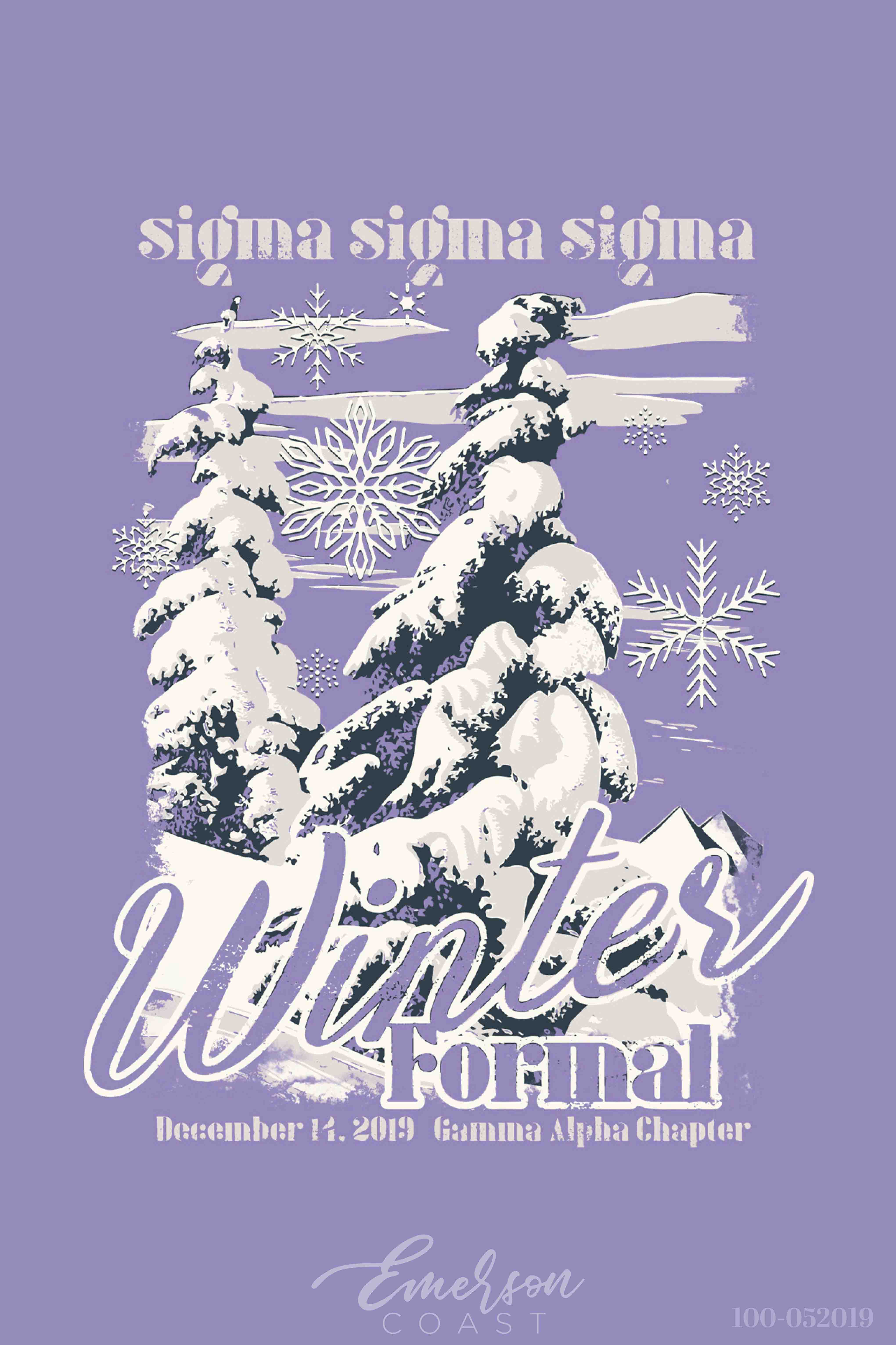 Sigma Sigma Sigma Semi Formal T-shirt - Emerson Coast