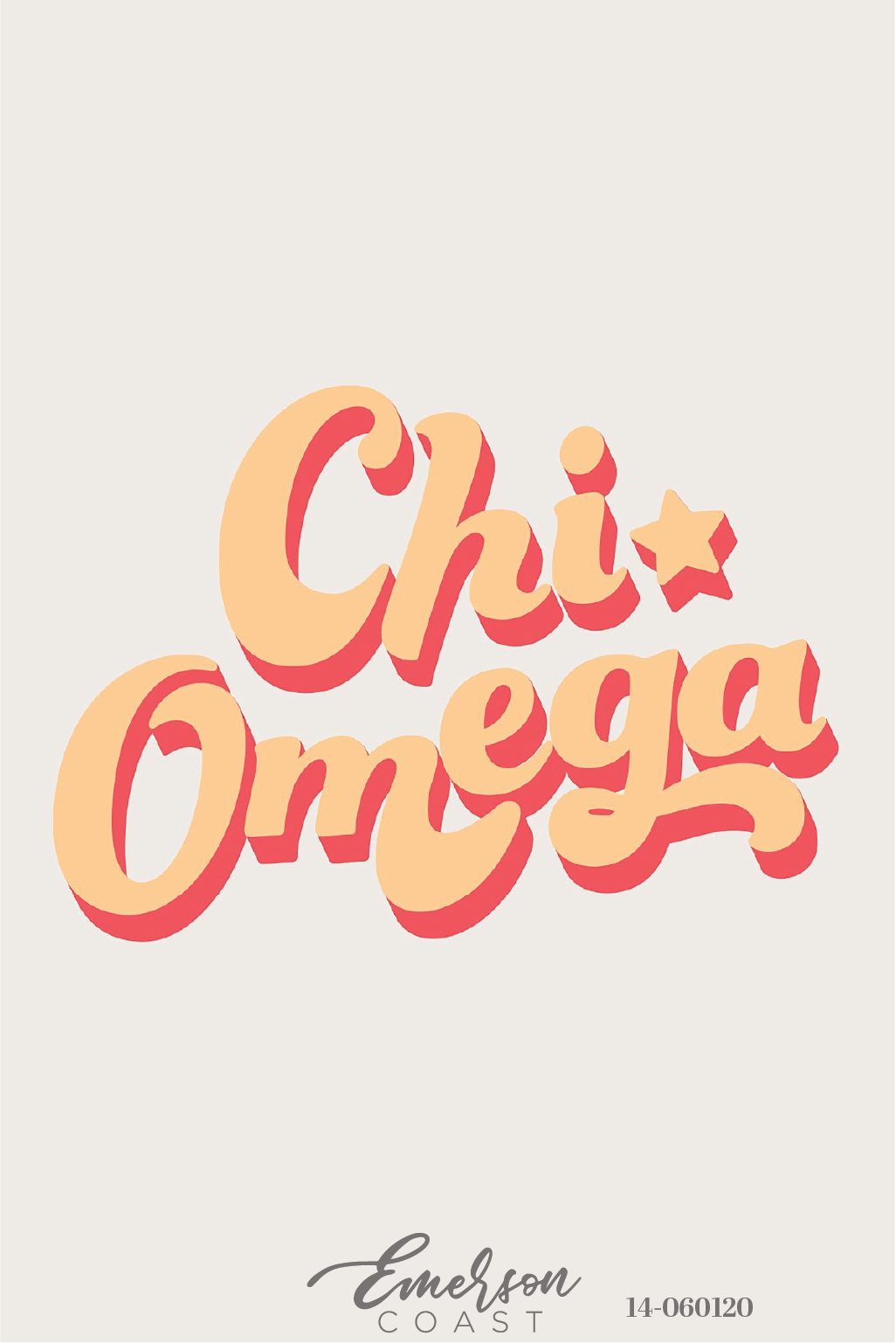 Chi Omega Bold Recruitment T-Shirt for Sorority Events - Emerson Coast