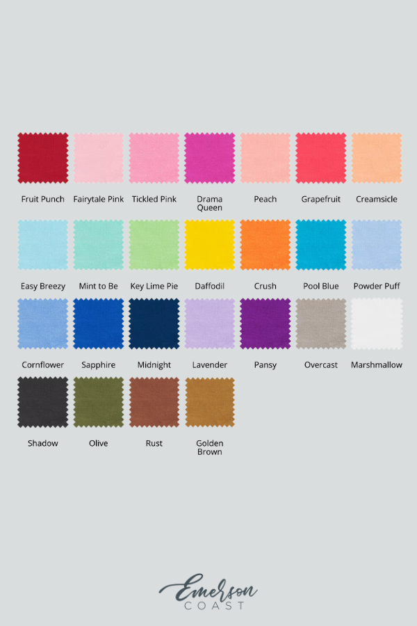 Sorority Canvas Pencil Bag - Emerson Coast