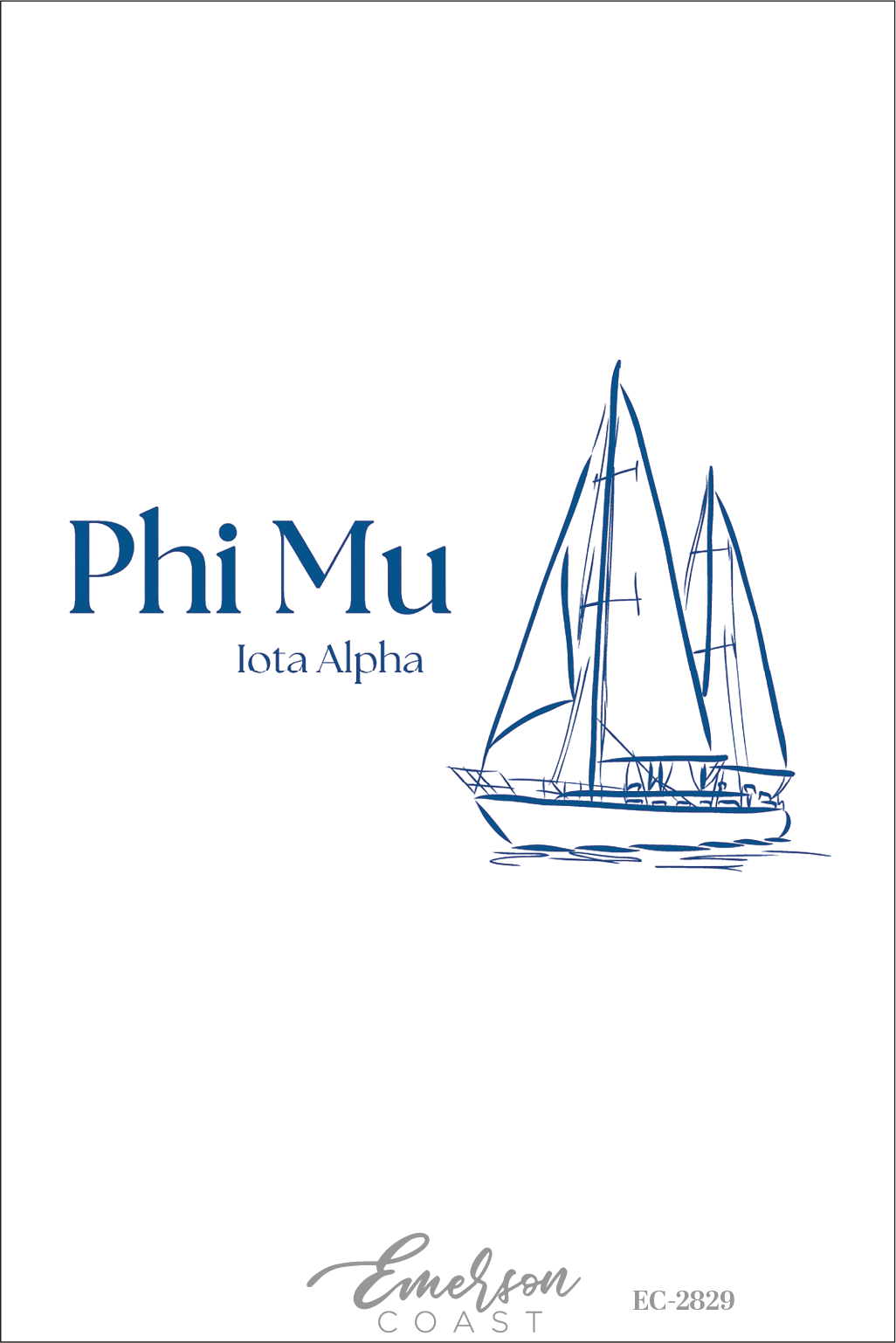 Phi Mu Welcome Aboard Bid Day T-Shirt - Emerson Coast