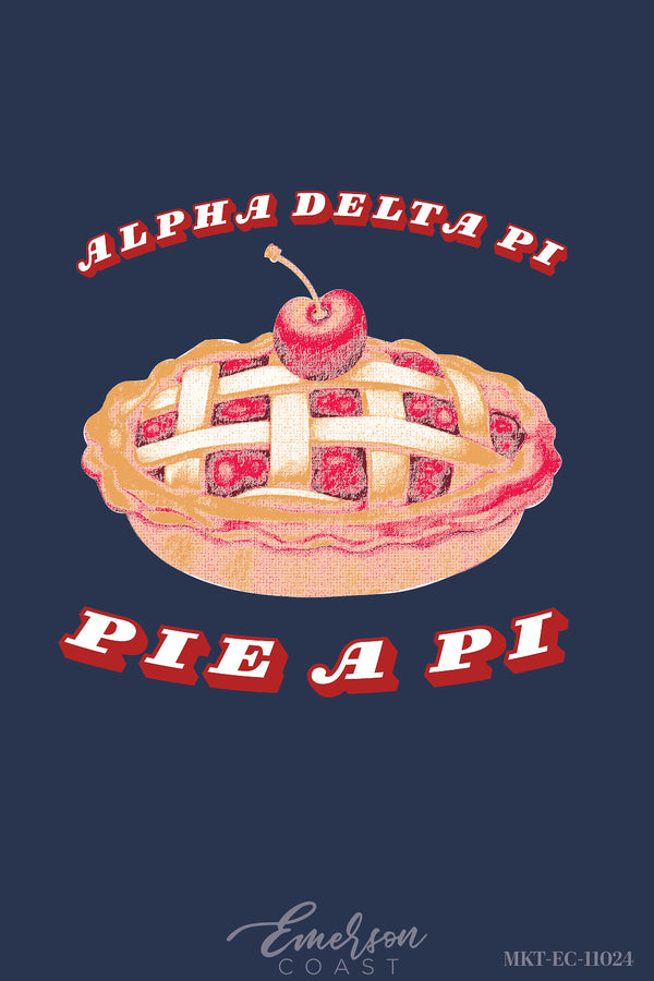 Alpha Delta Pi University of North Carolina Chapel Hill Pie a Pi Tshir ...
