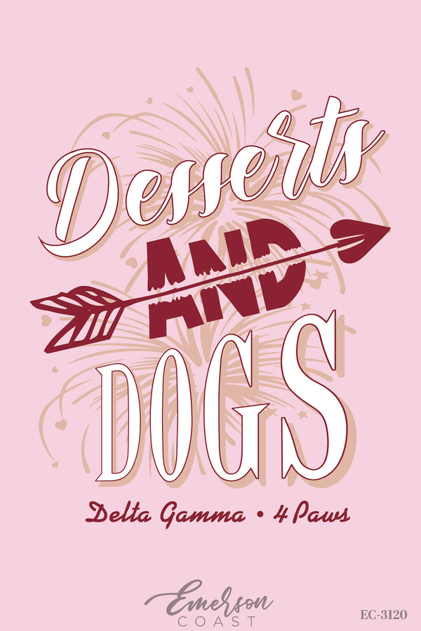 Delta Gamma Deserts and Dogs Philanthropy Tee - Emerson Coast
