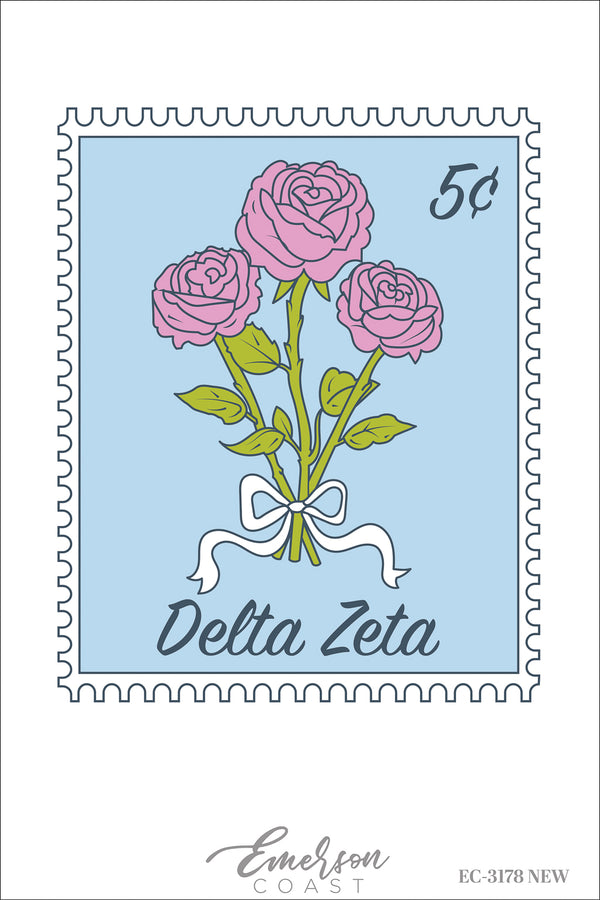 Delta Zeta Flower Stamp PR Crewneck - Emerson Coast