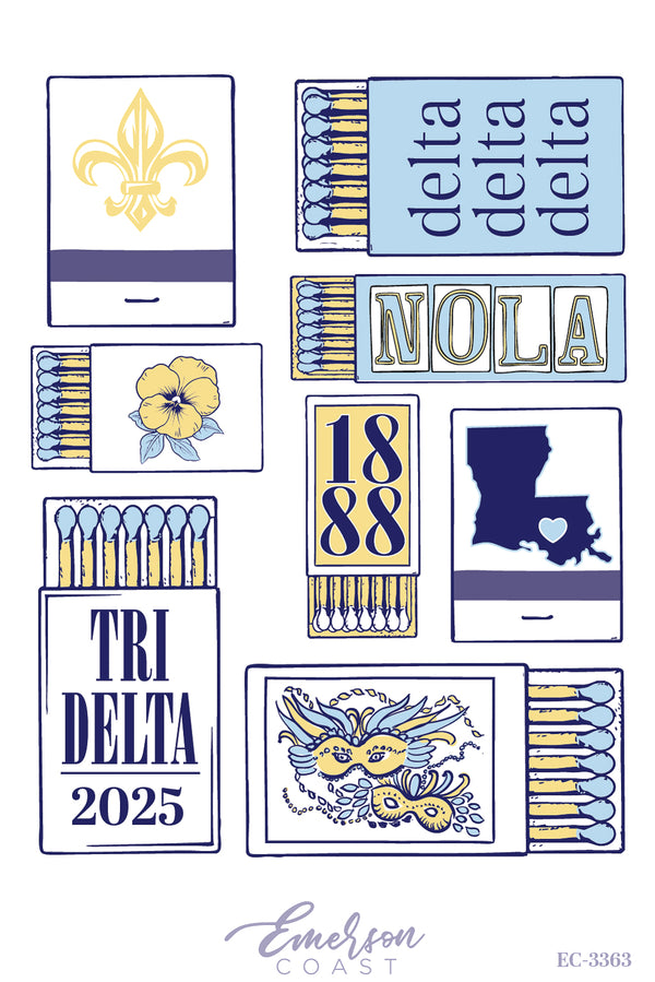 Delta Delta Delta Tulane University Matchbox Family Weekend T - Emerson ...