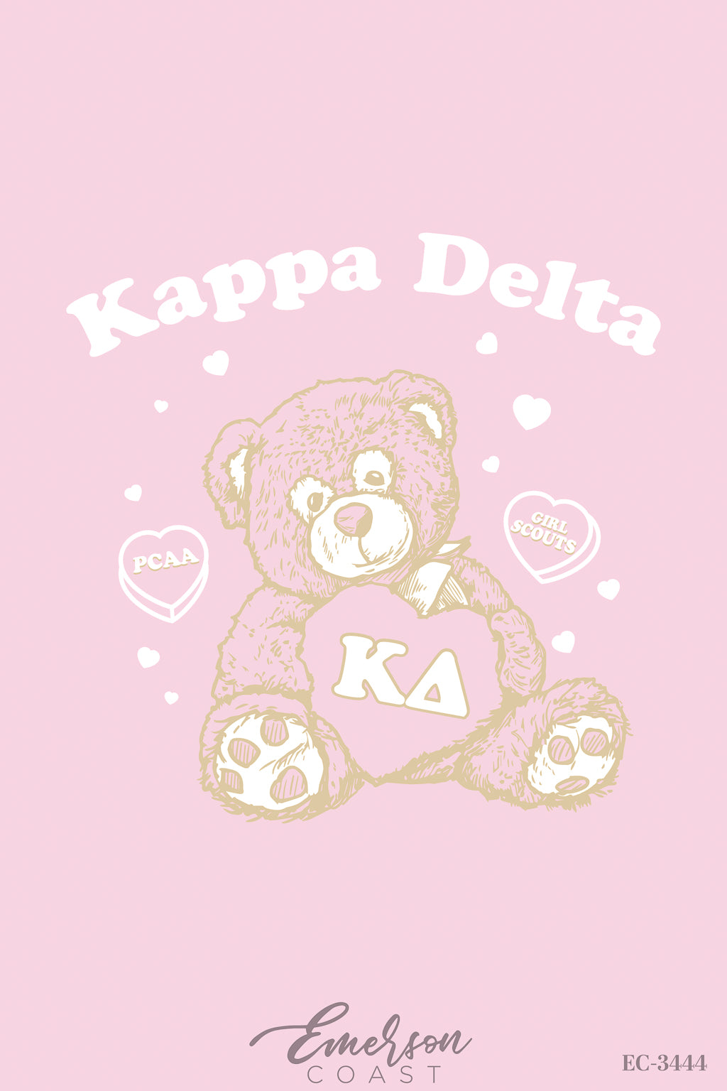 Kappa Delta Philanthropy Teddy Bear Baby Tee - Emerson Coast