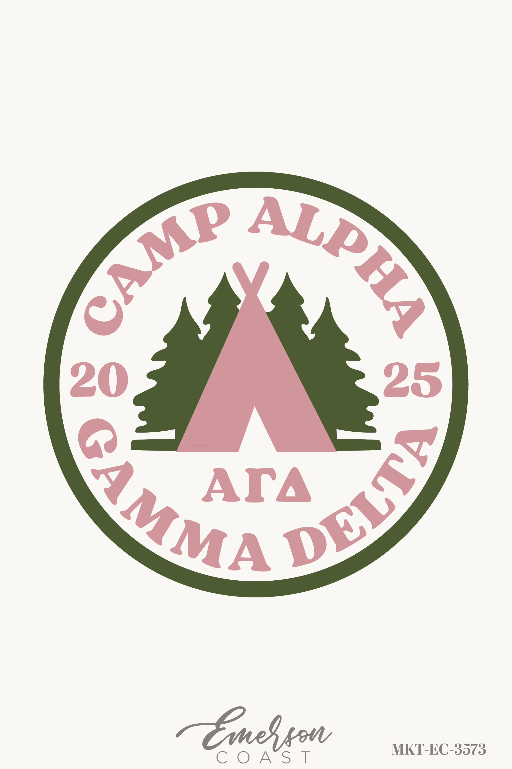 Alpha Gamma Delta Camp Alpha Gam Work Week Tee Shirt - Emerson Coast