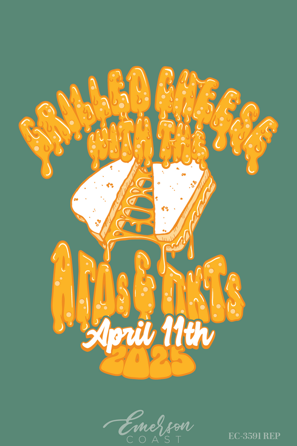 Alpha Gamma Delta Grilled Cheese Philanthropy Event Tee - Emerson Coast