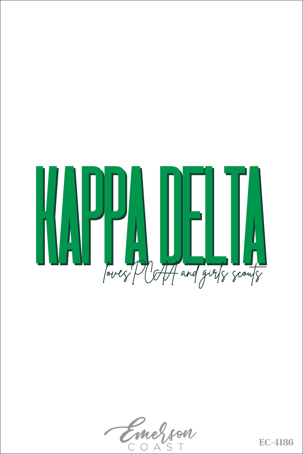 Kappa Delta Loves PCAA and Girl Scouts Simple T-Shirt - Emerson Coast