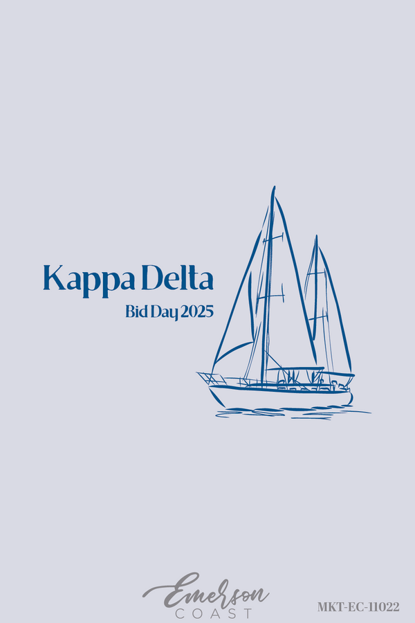 Kappa Delta Welcome Aboard Bid Day T-Shirt - Emerson Coast