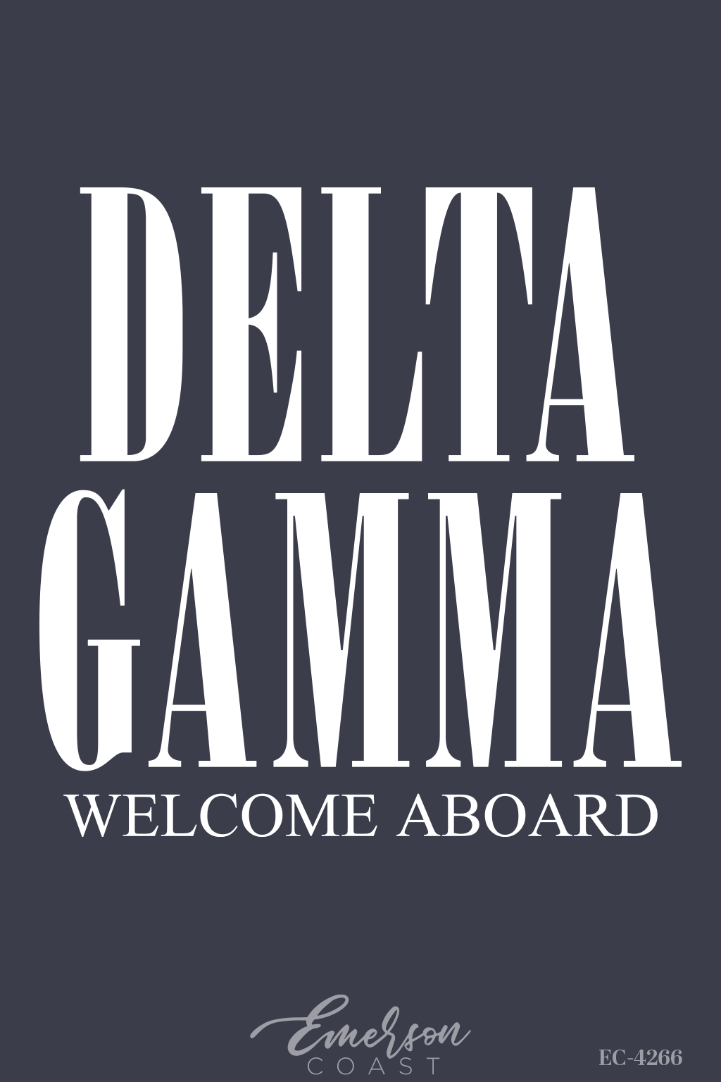 Delta Gamma Welcome Aboard Bid Day T-Shirt - Emerson Coast