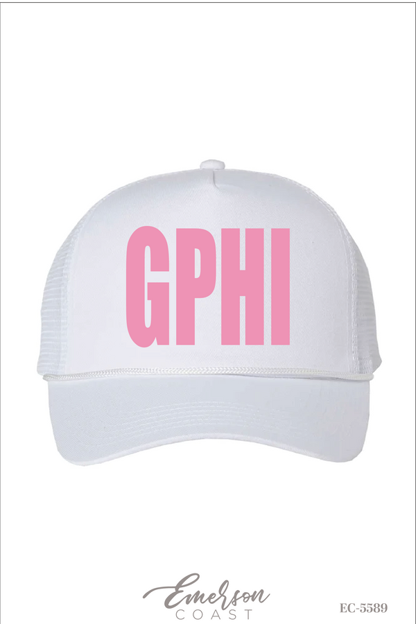 Gamma Phi Beta Simple Bid Day Hat - Emerson Coast