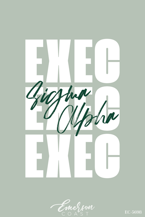 Sigma Alpha Exec Retreat T-Shirt - Emerson Coast