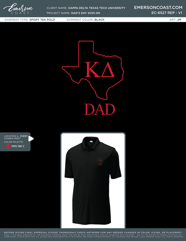 EC-6527 REP Kappa Delta Texas Tech University Dad's Day 2025-DD ...