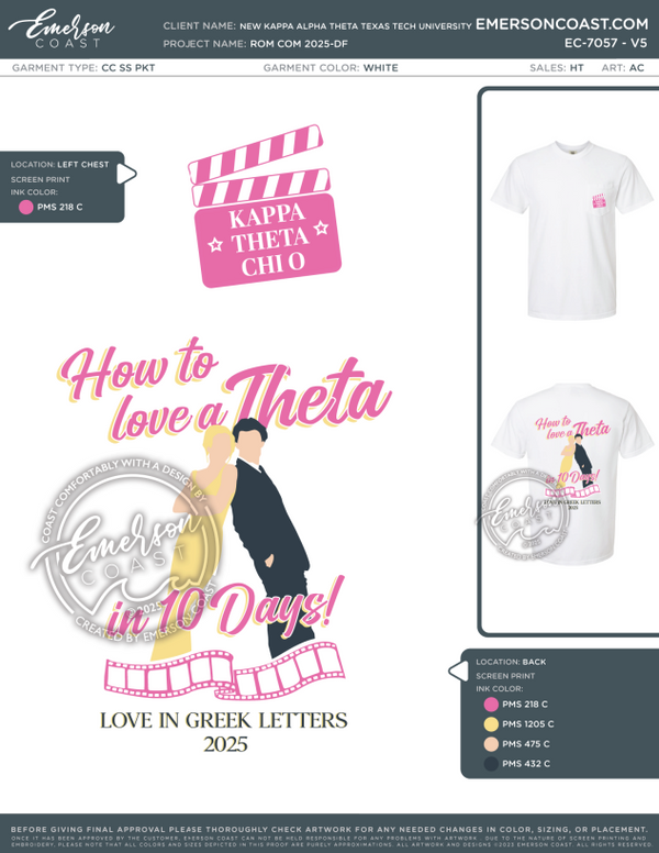 EC-7057 NEW Kappa Alpha Theta Texas Tech University Rom Com 2025-DF ...