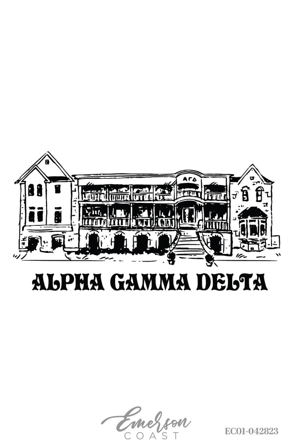 Alpha Gamma Delta Florida State University House Recruitment Tee ...