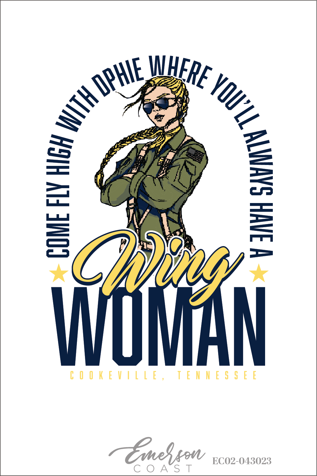 Delta Phi Epsilon Fly High Bid Day T-Shirt - Emerson Coast