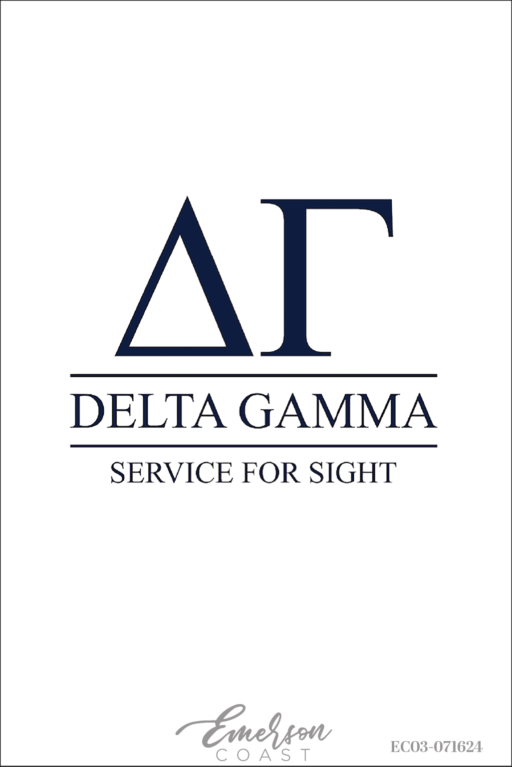 Delta Gamma Service For Sight Classic Tee Shirt - Emerson Coast