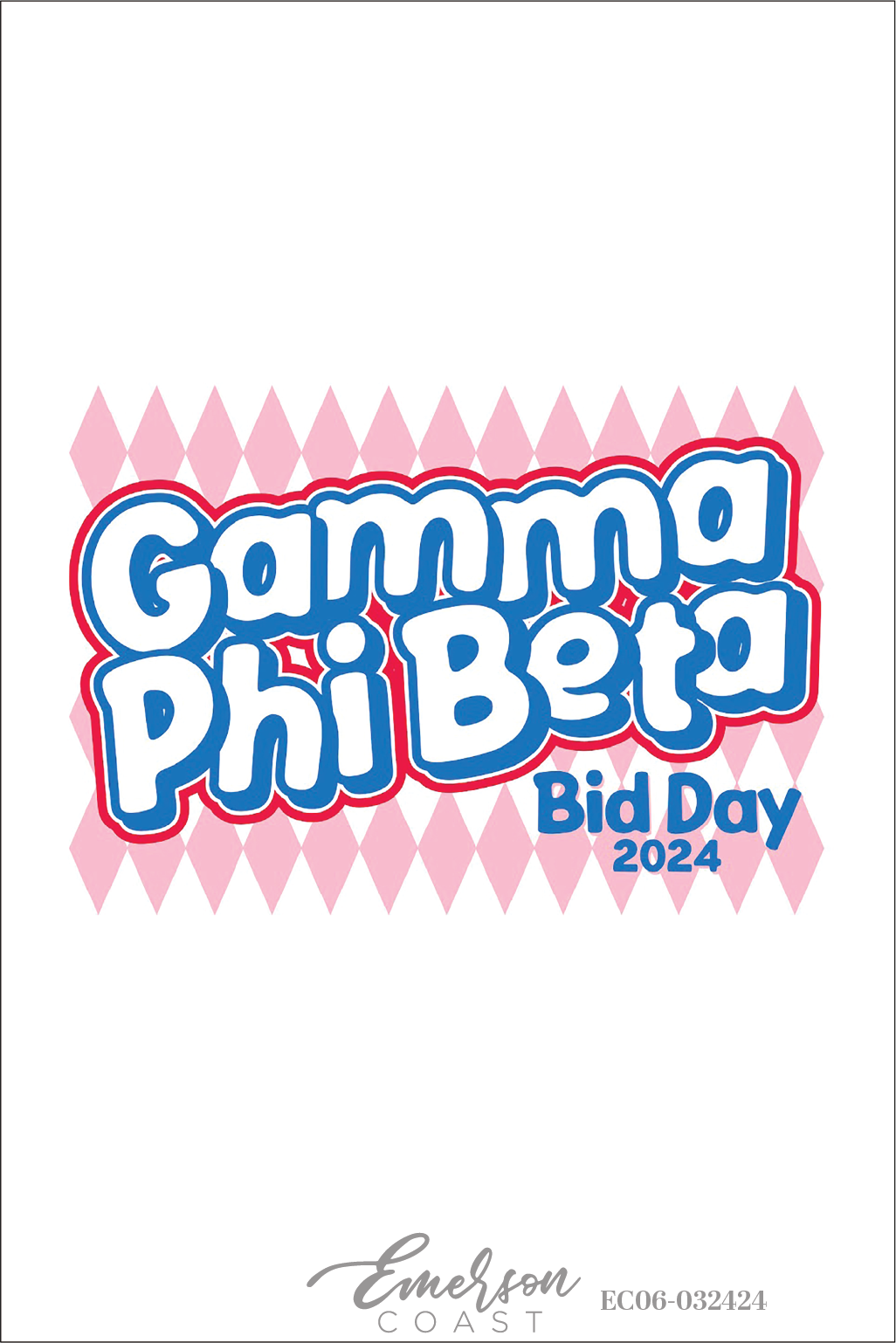 Gamma Phi Beta Stuck On You Bid Day T-Shirt - Emerson Coast