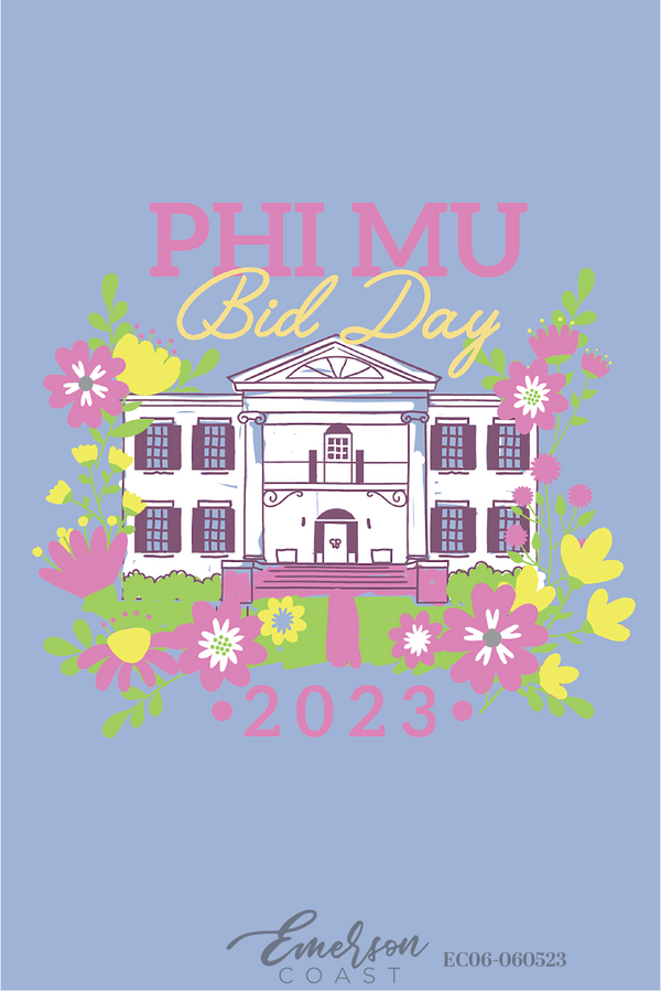 Phi Mu Georgia College & State Bid Day Shirt T-Shirt - Emerson Coast