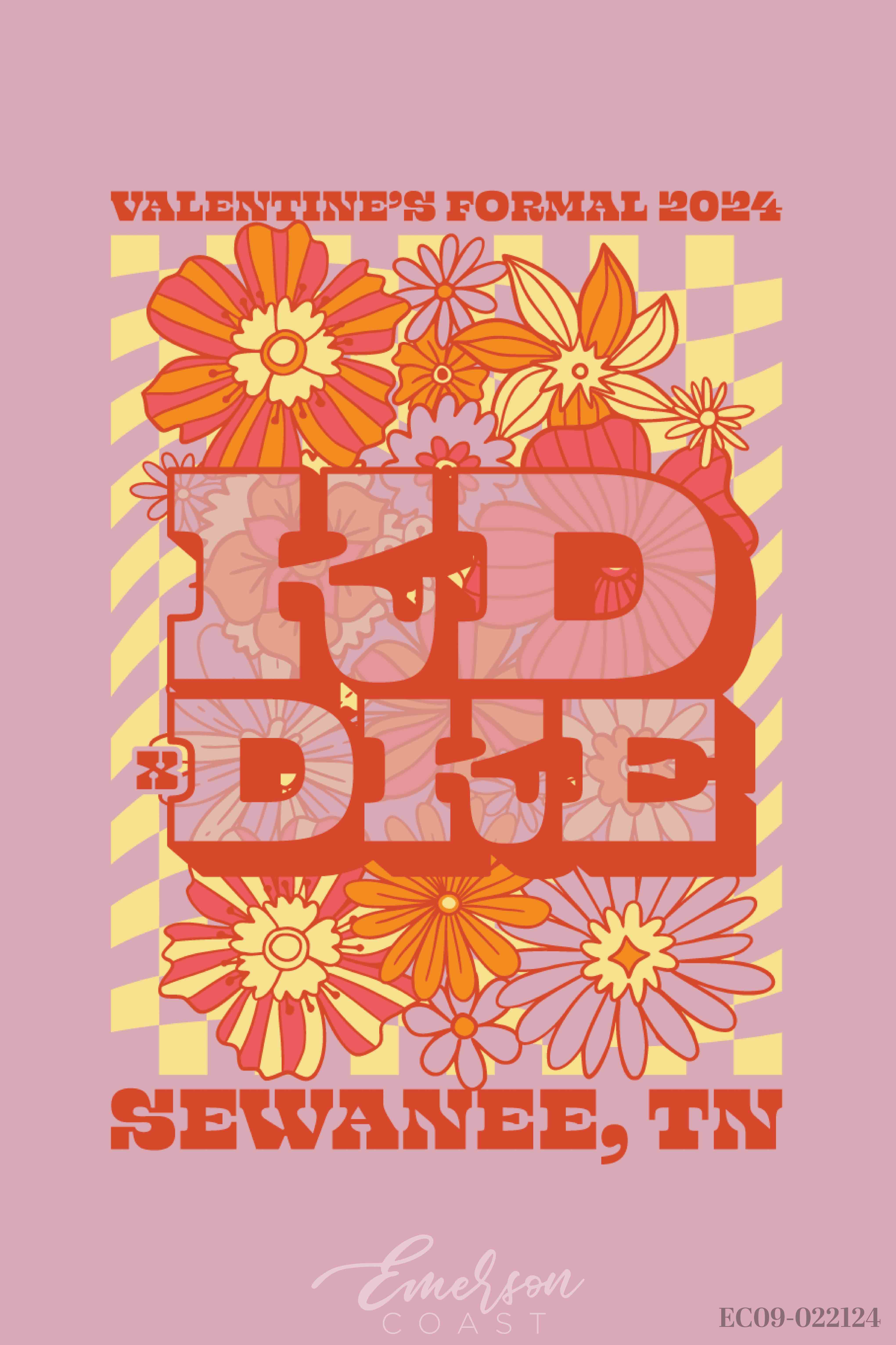 Kappa Delta University of the South Sewanee Flower Formal T-shirt ...