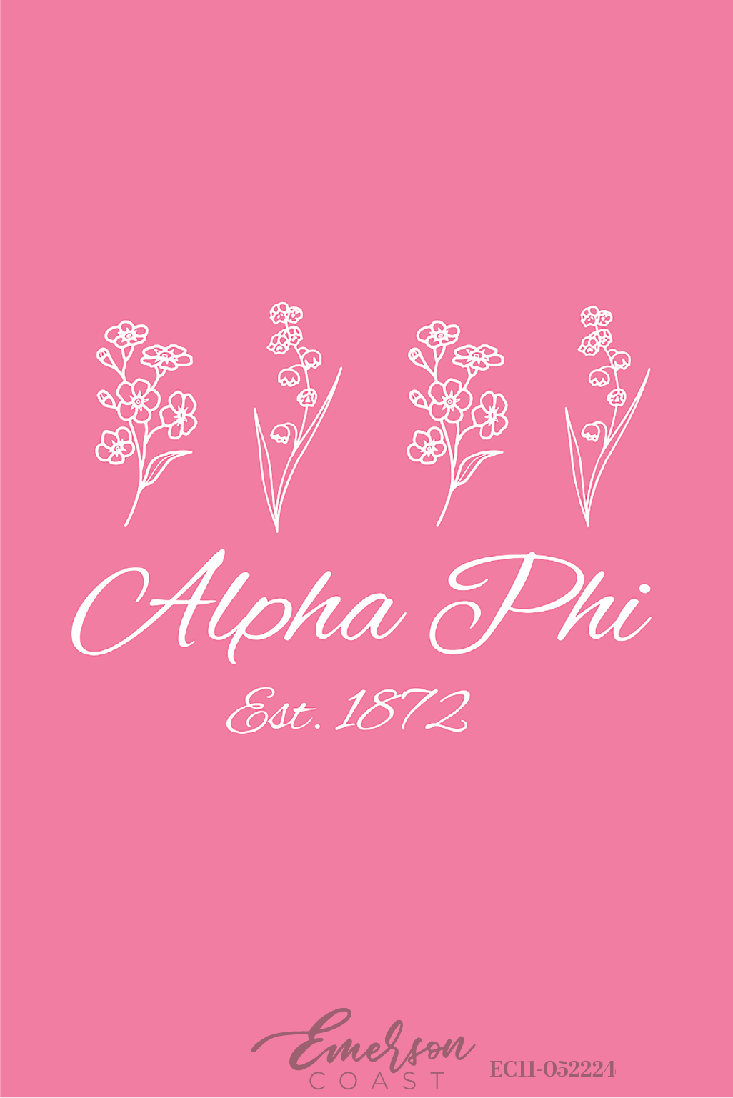 Alpha Phi Pink Recruitment Tee - Emerson Coast
