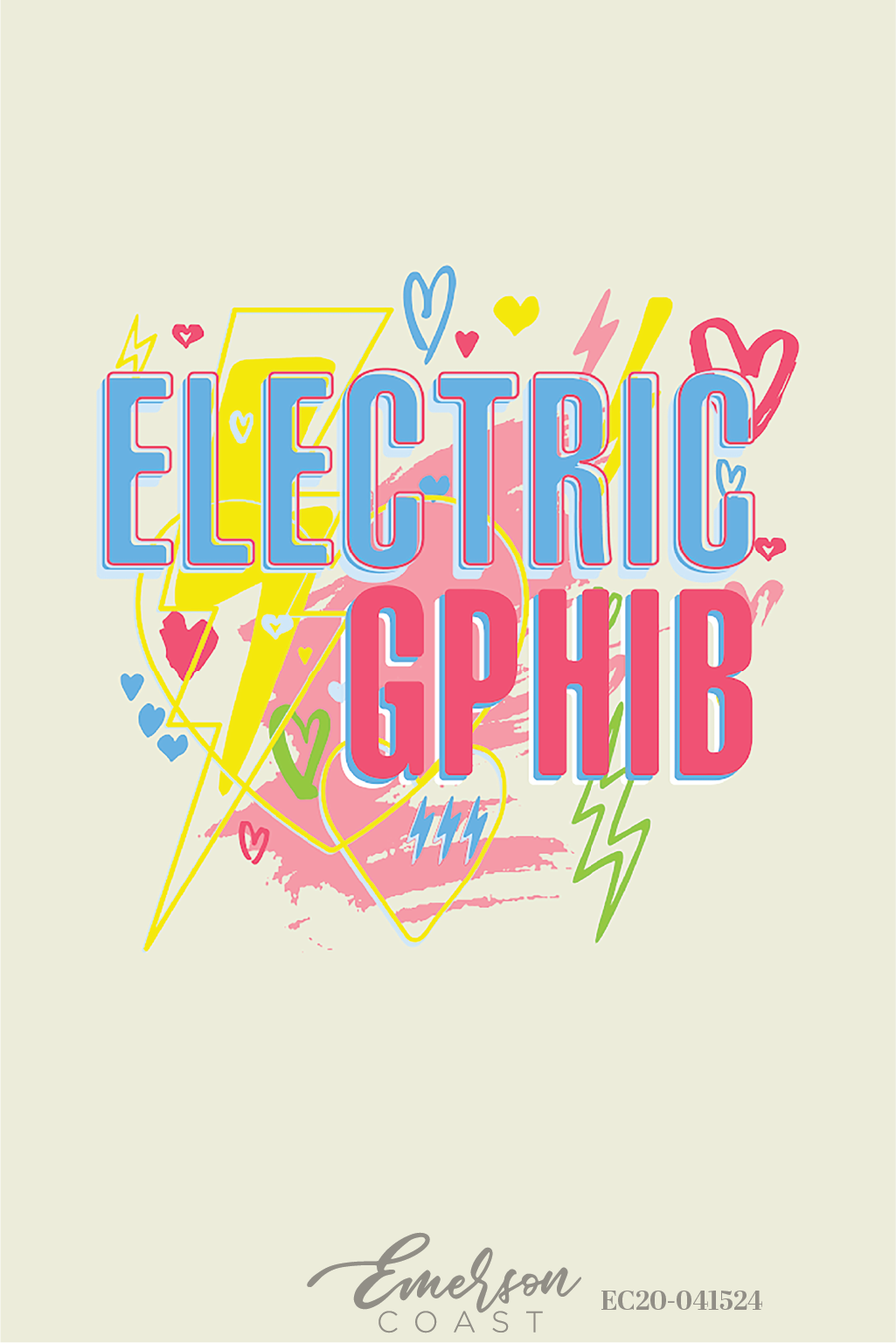Gamma Phi Beta Electric Love Bid Day T-Shirt - Emerson Coast