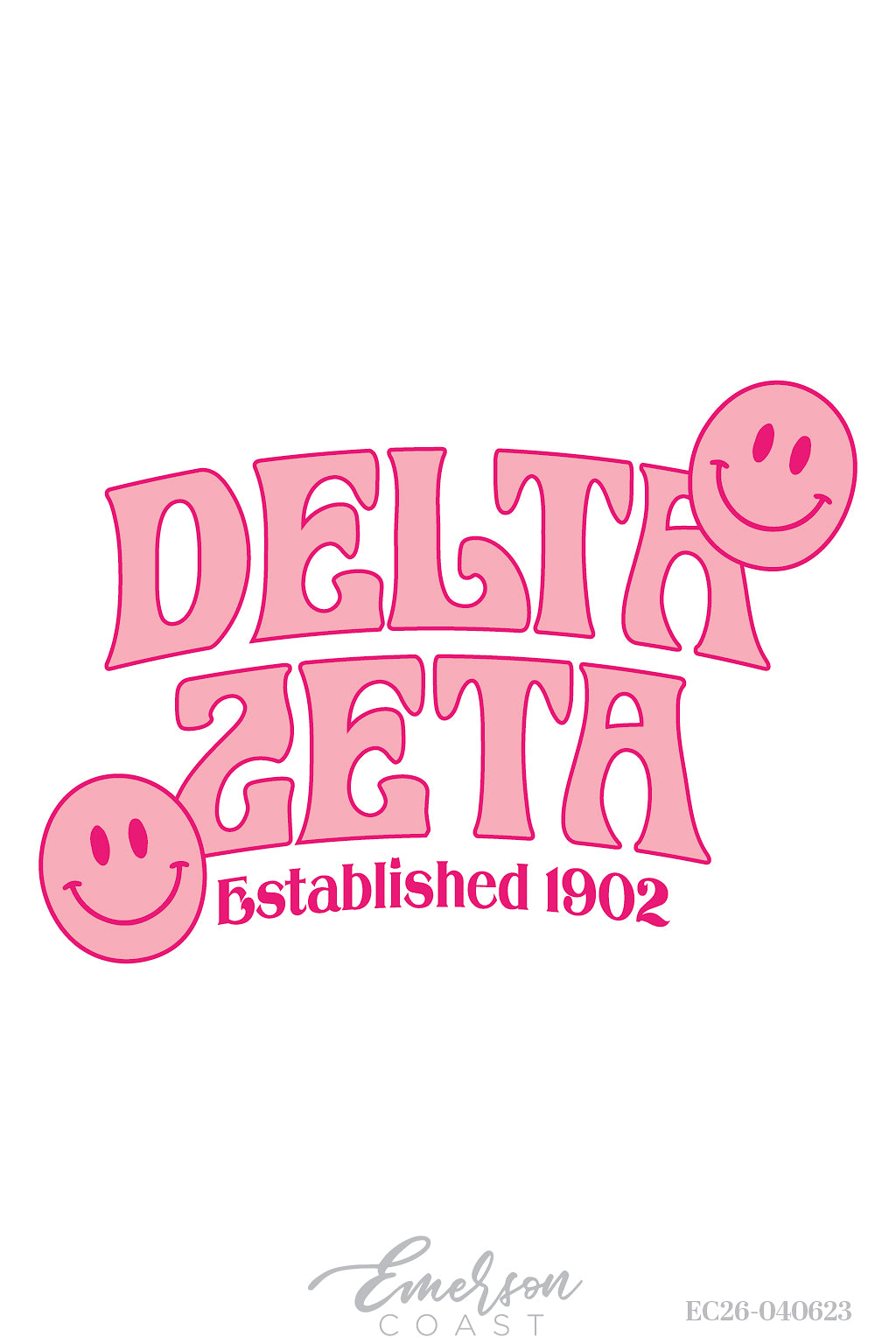 Delta Zeta Florida State University Smiley Face Recruitment Tee ...