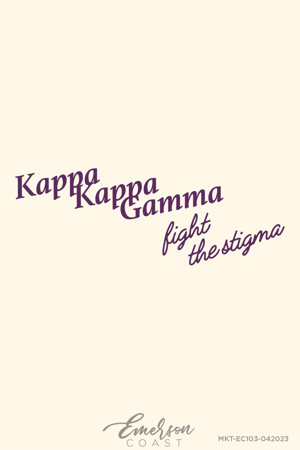 Kappa Kappa Gamma Fight The Stigma Tank Top - Emerson Coast