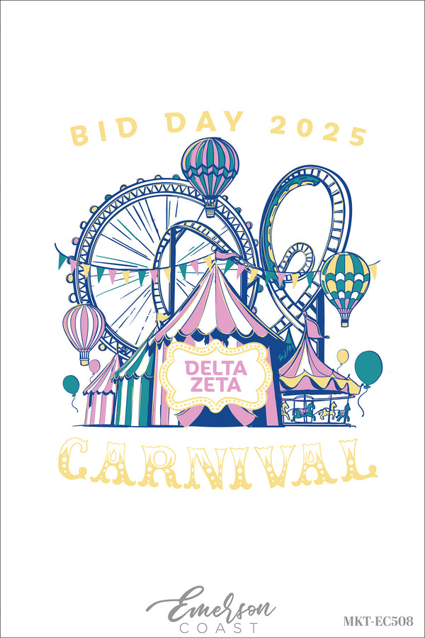 Delta Zeta Carnival Bid Day Tank - Emerson Coast