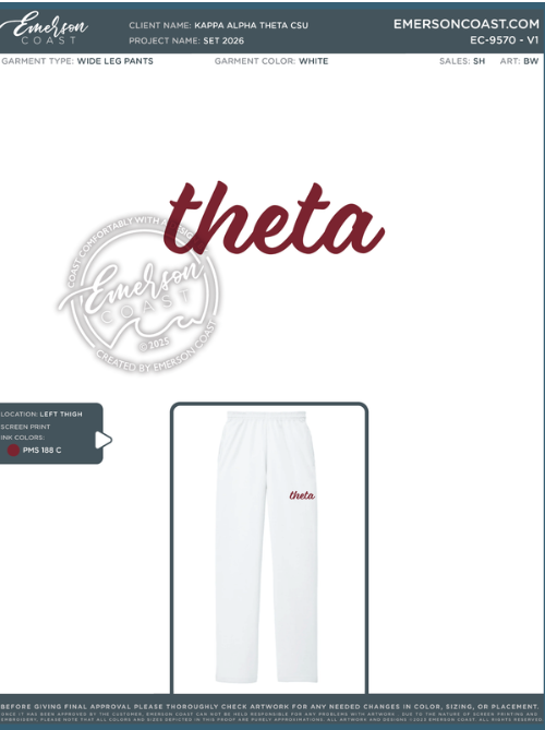 EC-9570 REP Kappa Alpha Theta Colorado State University Set 2026-PR ...