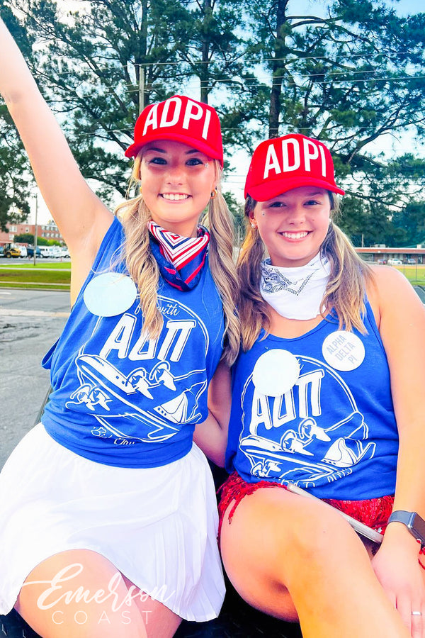 ADPi Fly First and Finest Bid Day Tank - Emerson Coast