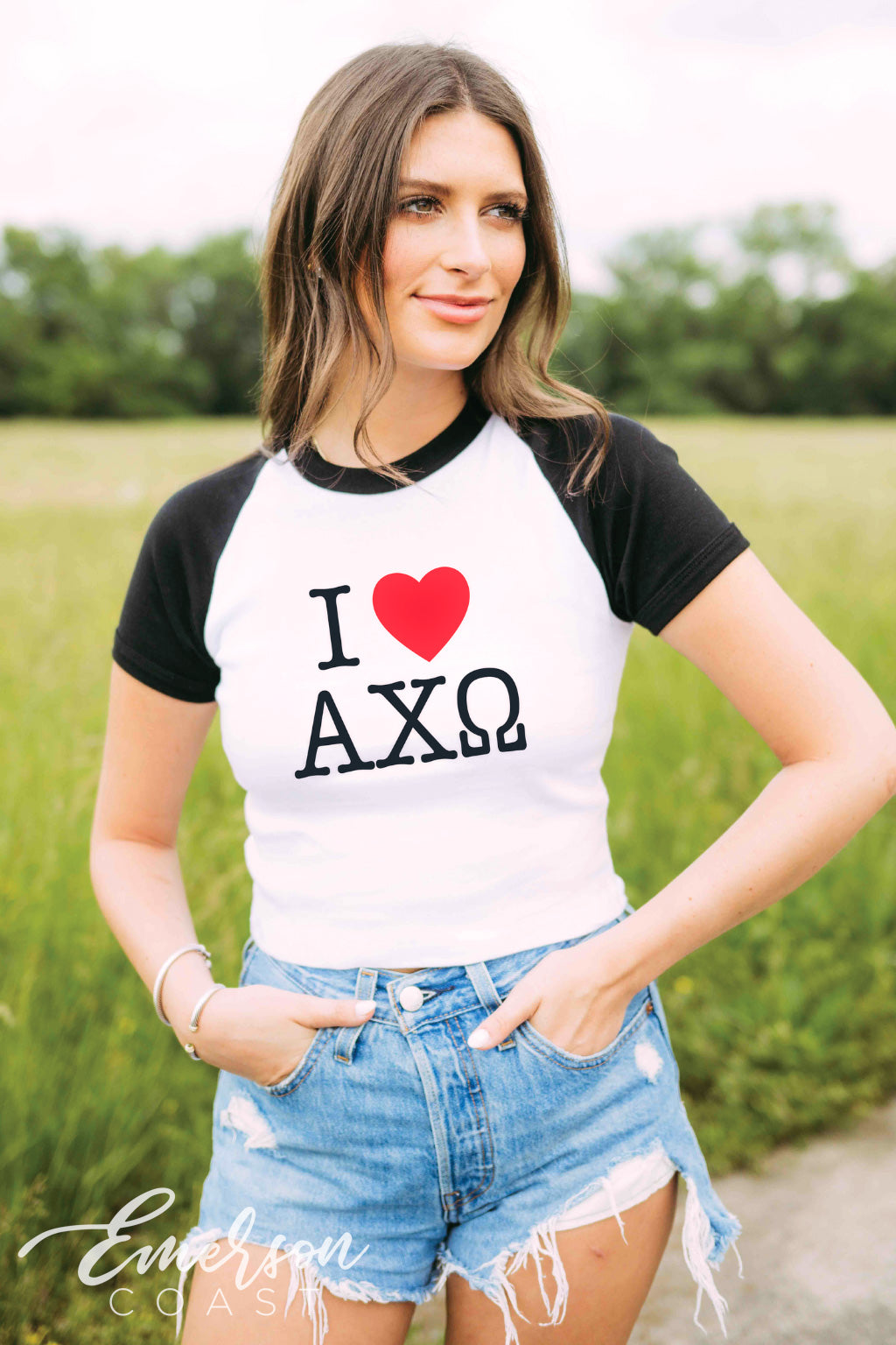 Alpha Chi Omega Bright Floral Crewneck - Emerson Coast