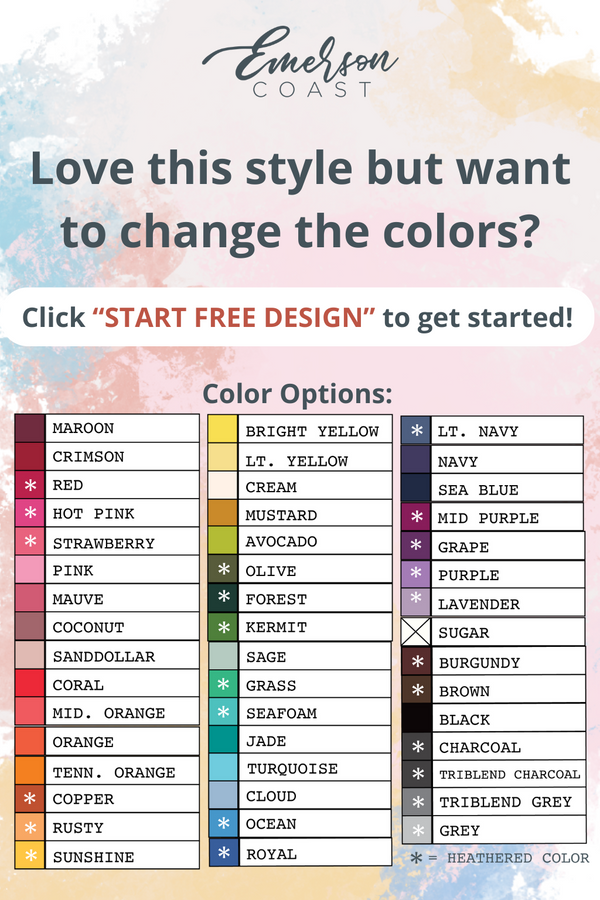 AOII Inspire Ambition Colorblock Ringer Tee - Emerson Coast