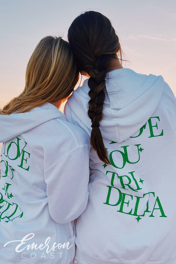 Tri Delta Spring Break Zip Up Hoodie - Emerson Coast