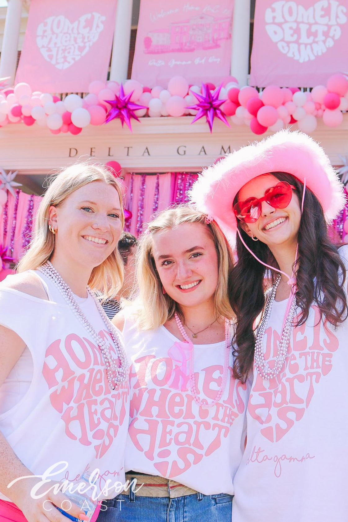 Delta Gamma Home is Where the Heart Is Bid Day Tank - Emerson Coast