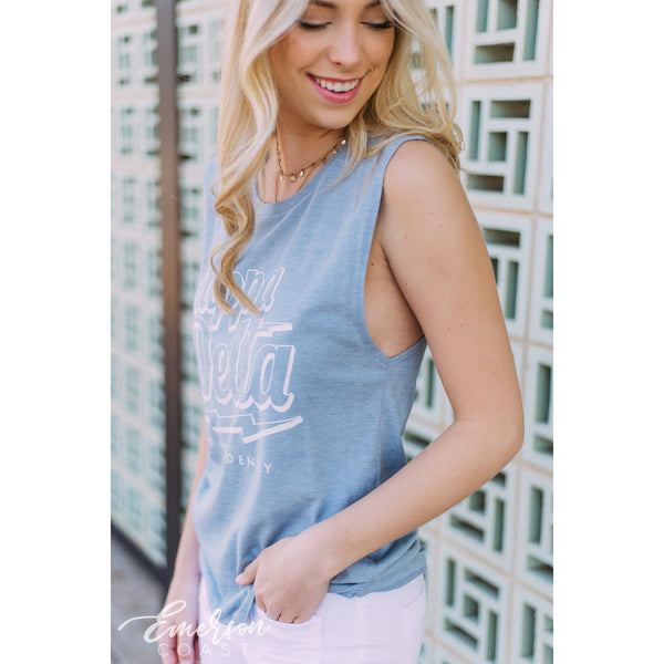 Kappa Delta Go Confidently Blue Tank - Emerson Coast