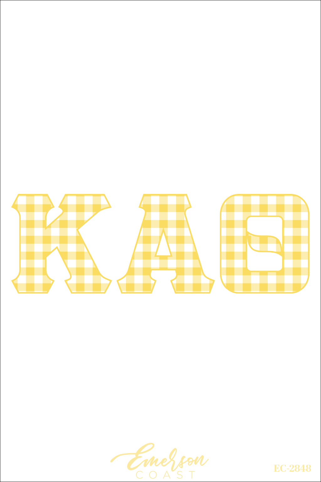 Kappa Alpha Theta Recruitment and Bid Day Greek Letter Jersey - Emerson ...