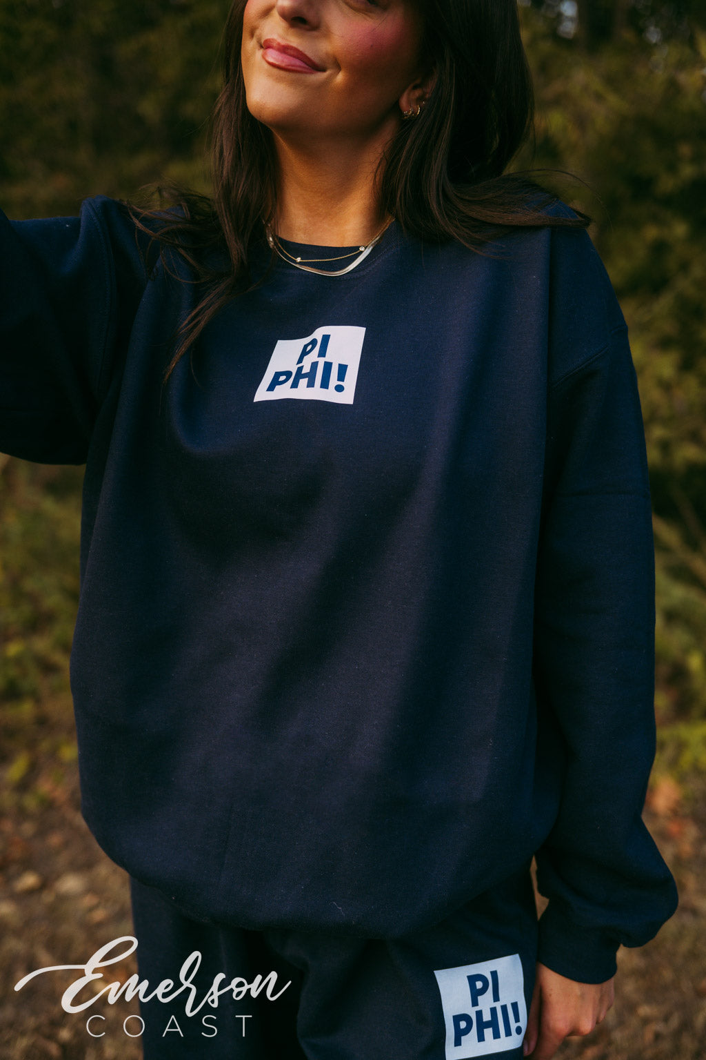 Pi Phi Patch Navy Matching Set - Emerson Coast