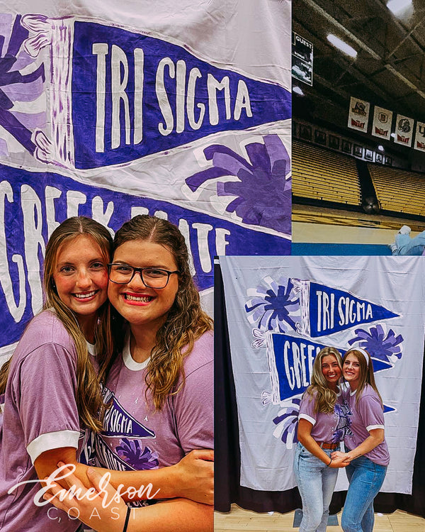 Tri Sigma Greek Elite Philanthropy Ringer Tee - Emerson Coast