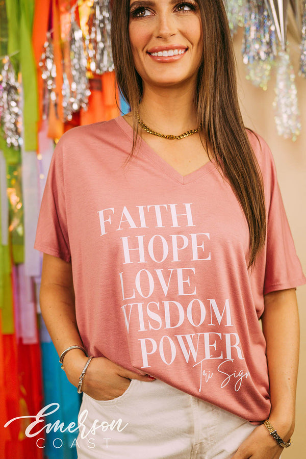 Tri Sigma Values Tee - Emerson Coast