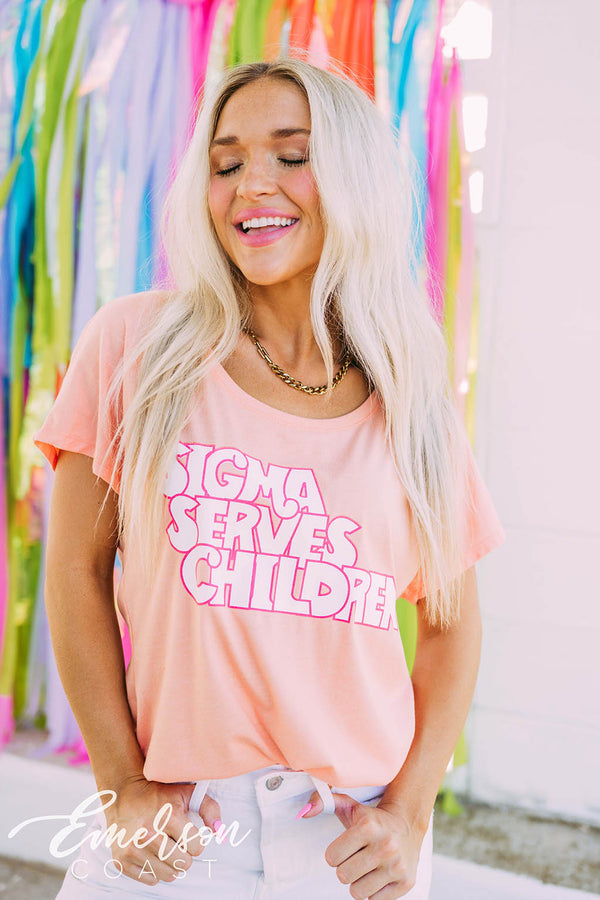 Sigma Serves Children Tee - Emerson Coast
