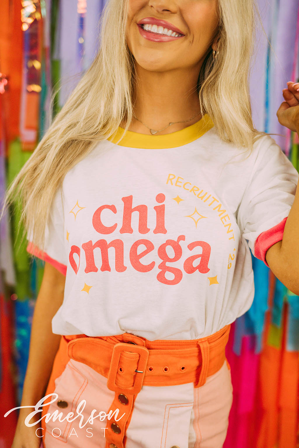 Chi Omega Recruitment Simple Ringer - Emerson Coast
