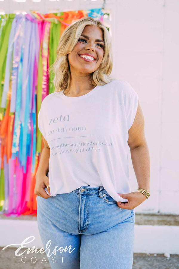 Zeta Definition Rolled Cuff Tee - Emerson Coast