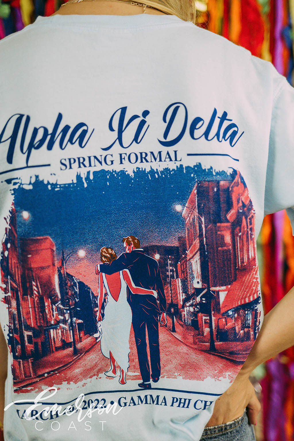 Alpha Xi Delta Spring Formal Tee - Emerson Coast