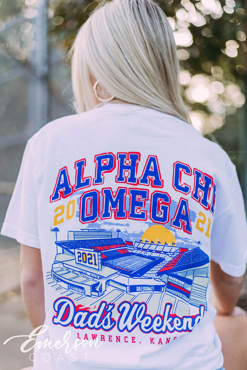 Alpha Chi Omega Dads Weekend Tee - Emerson Coast