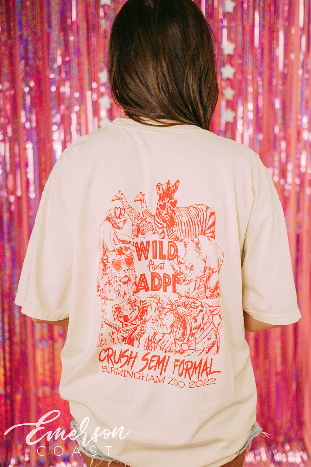Alpha Delta Pi Wild About ADPI Crush Semi Formal Tee - Emerson Coast